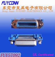 China 14 24 36 50Pin Centronic PCB Right Angle Female Champ Connector with spring latch for sale