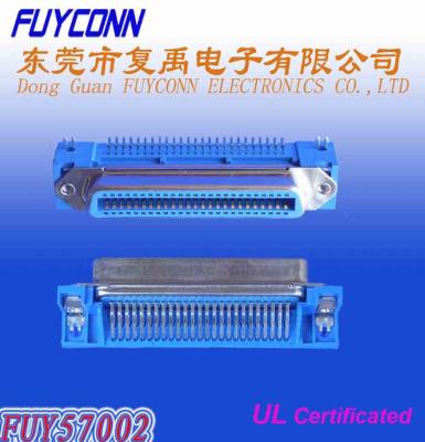 China 14-50 Pin PCB Right Angle Female Centronics Connector 2.16mm Centerline 5A Current Rating for sale