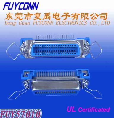 China Champ Centronic 36 Pin PCB Right Angle Female Printer Connector Certified UL for sale