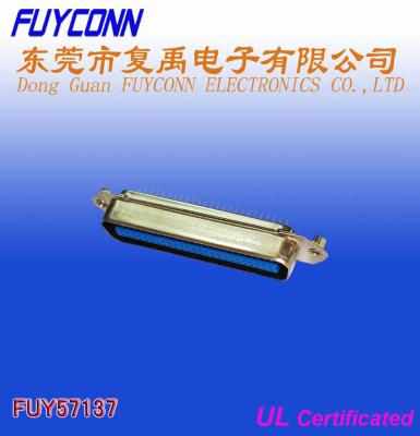 China DIP 36 Pin Straight Angle Male PCB Connector with Jack Screws 2.16mm for sale