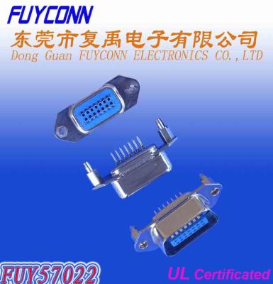 China 14 Way Male Centronic Connector 2.16mm Pitch PCB Mount Champ Plug Black Blue for sale