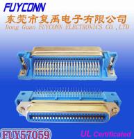 China 50 Pin Centronic PCB Right Angle Female Connector Certified UL for sale