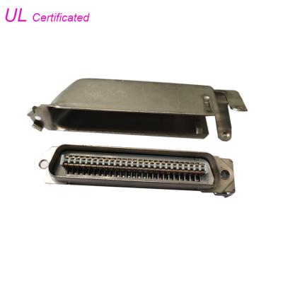 China Custom PBT IDC Male Connector Plug 50 Pin 2.16mm Pitch with Screwlocks for Industrial Applications for sale
