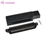 China Black Plastic Cover 32 Pair IDC Male Connector - 64 Pin Centronics Plug with 2.16mm Centerline for sale