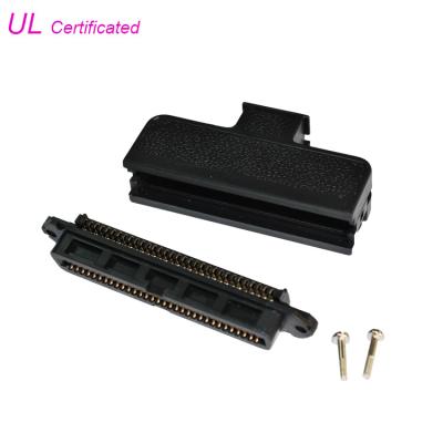 China TYCO AMP 64 Pin IDC Female Receptacle Connector 180 Degree Plastic Cover Centronics for sale