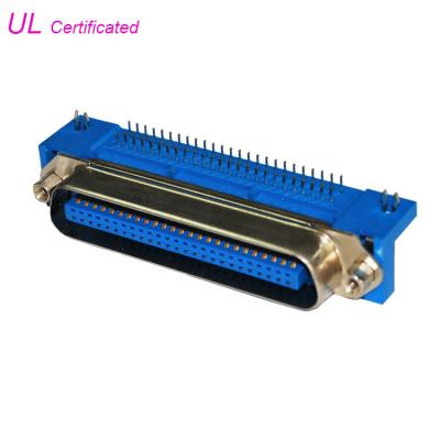 China 50-Pin Centronic Right Angle PCB Male Connector with 2.16mm Pitch and 5A Current Rating for sale