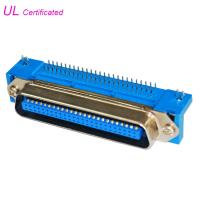 China Centronic Right Angle PCB Connector 2.16mm Pitch Male 50 Pin Plug UL Certified for sale