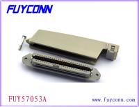 China 50 Pin Female Solder Champ Connector 90 Degree Plastic Housing 2.16mm Pitch for sale