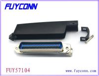 China 50 Pin 2.16mm Centerline Male Solder Centronic Connector with Plastic Hood - 5A Current Rating, -55°C to +105°C Operating Range for sale