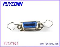 China 2.16mm Pitch 50 Pin Centronic Solder Female Connector Black Blue with Bail Clip for sale