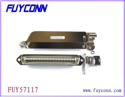 China Amphenol 90 Degree RJ21 64 Pin Centronics Connector IDC Plug Male for sale