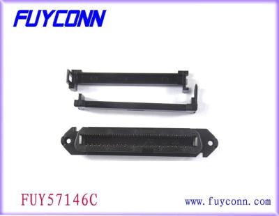 China Female 50 Pin Centronic IDC Clamp Connector Receptacle 2.16mm Pitch with Cable Clamp for sale