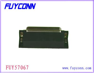China 100 Pin Centronics Receptacle Connector Right Angle PCB Mount Female 2.16mm for sale