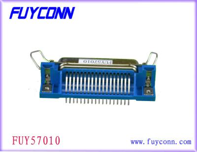 China Centronic 50 Pin PCB Right Angle Female Connector 2.16mm Centerline UL Certified for Industrial Applications for sale
