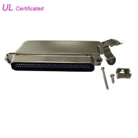 China Amphenol 90 Degree 64 Pin IDC Male Connector with Metal Cover 2.16mm Centerline 5A Rating for sale