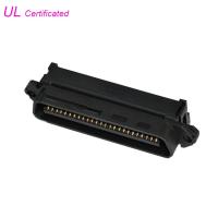 China 90° 50-Pin IDC Male Champ Connector with 2.16mm Pitch and Phosphor Bronze Contacts for sale