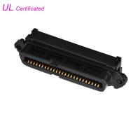 China 50 Pin IDC Female Champ Connector Receptacle 2.16mm Pitch PBT Insulator with Wire Clip for sale