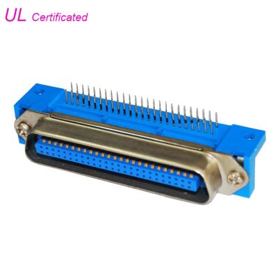 China 57 CN Series Right Angle PCB Male Centronics 50 Pin Connector Round Head Screws 2.16mm for sale