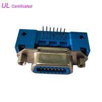 China Centronic 50 Pin Right Angle PCB Female Champ Connector with Screw Thread 2.16mm for sale