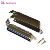 China Centronic 50-Pin Solder Pin Connector with 2.16mm Centerline and 5A Rating - 90° Reversed Metal Cover for sale