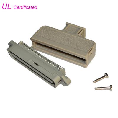 China Tyco 180 Degree Male Centronic Solder 50 Pin Connector with 2.16mm Centerline and 5A Current Rating for sale