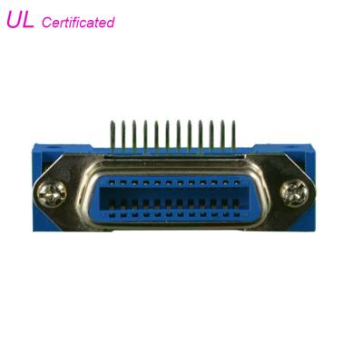 China 24 Pin Centronic PCB Right Angle Female Connector Certified UL for sale