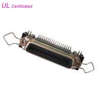 China 2.16mm Pitch 36 Pin Right Angle PCB Centronics Connector with Spring Latch and Board Lock for sale