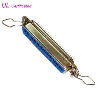 China 36Pin 50Pin Female Solder Pin Centronics Connector With Spring Latch for sale