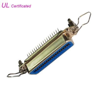 China Centronic Straight Angle 50 Pin Female PCB Connector with 2.16mm Centerline and 5A Current Rating UL Certified for sale