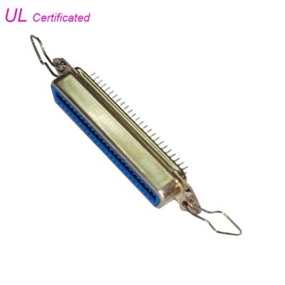 China 14-50 Pin Centronic PCB Straight Female Connector DIP Type with 2.16mm Centerline and Spring Latch for sale