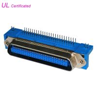China Centronic 50 Pin PCB Right Angle Male Connector 2.16mm Pitch with Board Lock 14-50 Pin for sale