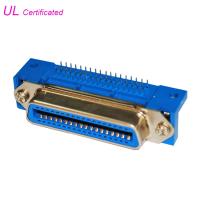 China Centronic DDK 14 24 36 50 Pin Female PCB Right Angle Connector with 2.16mm Centerline and 5A Current Rating for sale