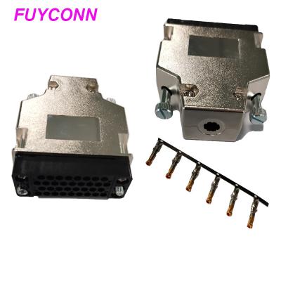 China V.35 Male Crimping Connector with Plastic Housing for Cisco Routers - 1-34 Pins, 7A Current Rating, -55°C to +105°C Operating Range for sale