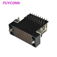 China V.35 Female 34-Pin Right Angle PCB Connector with Board Lock for Router Applications - 7A Current Rating, -55°C to +105°C Operating Range for sale