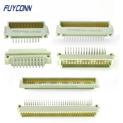 China DIN41612 PCB Right Angle Male Eurocard Connector 3x32pin 2.54mm Pitch for sale