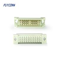 China Right Angle PCB DIN41612 Connector 3 Rows Male Euro Card 96 Pin 2.54mm for sale