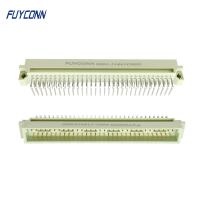 China DIN 41612 Connector 3 Rows 64 Pin Euro Male Right Angle 2.54mm Pitch for sale