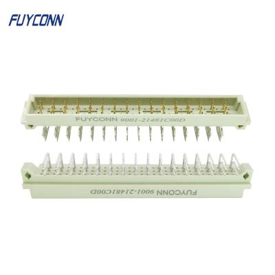 China DIN 41612 Connector PCB Male 5.08mm Pitch 48 Pin Eurocard Right Angle for sale