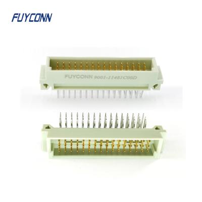 China DIN41612 3 Row 48 Pin Male Eurocard Connector 90 Degree PCB 2.54mm Pitch for sale