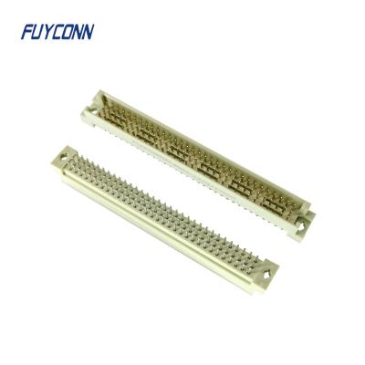 China DIN 41612 Connector Male 3 Rows 96P PCB Vertical Plug Eurocard Connector 2.54mm Pitch for sale