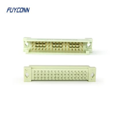 China Male DIN41612 Connector 3 Row 48 Pin Vertical PCB Eurocard Connector 2.54mm Pitch for sale