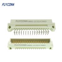China DIN 41612 Eurocard Connector Right Angle PCB Male 32 Pin 2 Rows 2.54mm Pitch for sale