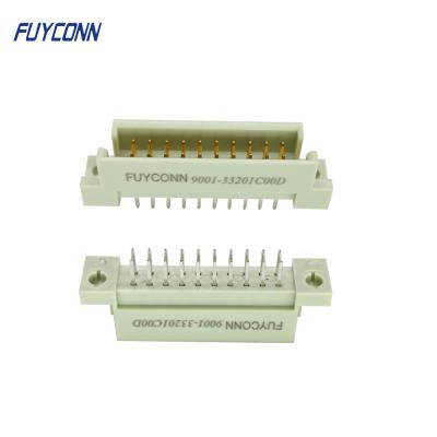 China DIN 41612 Eurocard Connector 2 Rows 20 Pin PCB Straight Male 2.54mm Pitch for sale