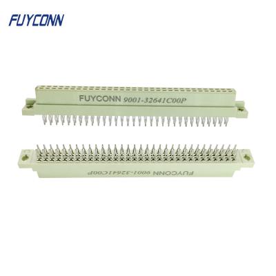China Female DIN41612 PCB Eurocard Connector 16pin 32pin 64pin 2.54mm Pitch Solderless Press Pin for sale