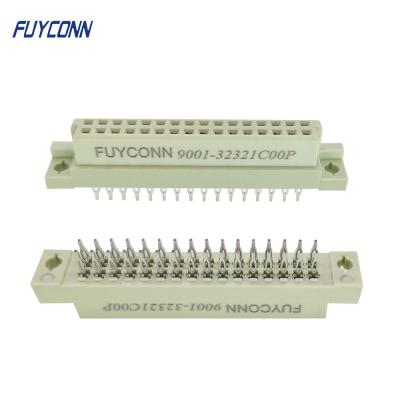 China DIN41612 32-pin Female Eurocard Connector with 2.54mm Pitch and 5A Current Rating for PCB Applications for sale