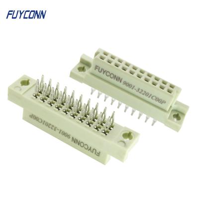 China DIN41612 Eurocard Connector Female 20 Pin 2 Rows Press Pin 2.54mm Pitch for sale