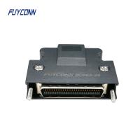 China 50-Pin Male SCSI Servo Connector with 1.27mm Centerline and Gold Plating - Solder Type with Dust Cover for sale