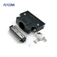 China 50-Pin Male SCSI Servo Connector with 1.27mm Centerline and Gold Plating - Solder Type with Dust Cover for sale