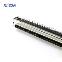 China SCSI Female Connector Right Angle PCB 68pin 100pin 1.27mm Pitch with Board Lock for sale