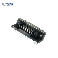 China SCSI Right Angle Female Connector 20pin Servo Mini D Ribbon MDR 1.27mm Pitch for sale